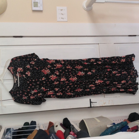 Woman Within | Dresses | 525 Womens 416 Maxi Floral Crinkle | Poshmark